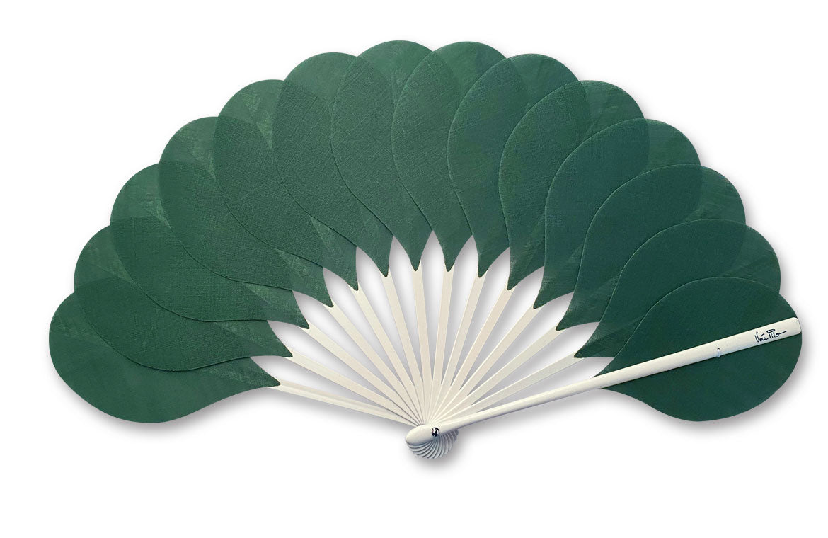 Fir Green Palmito fan - Original shape - XXL wind - VERA PILO – VÉRA PILO